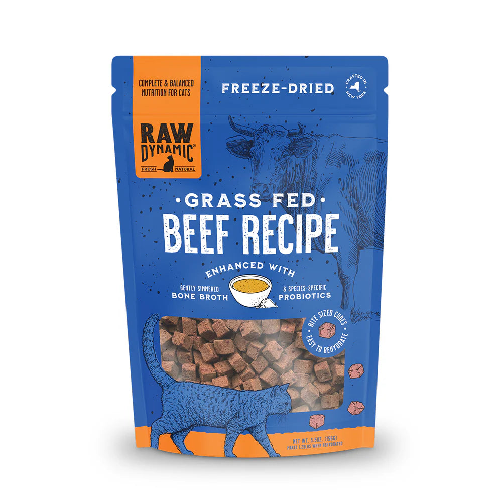 Raw Dynamic Freeze Dried Raw Beef Formula For Cats - 5.5 oz – Go ...