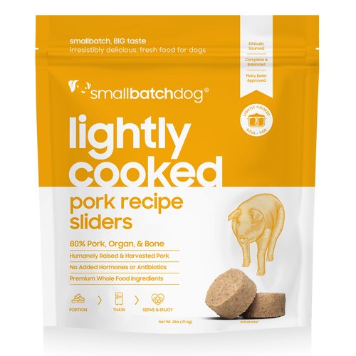 SmallBatch Frozen Lightly Cooked Pork Batch for Dogs – Go Healthy Pet
