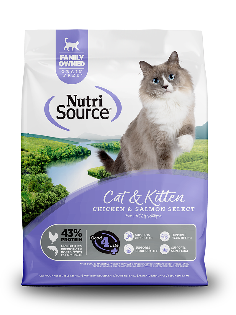 NutriSource Cat & Kitten Grain Free Chicken & Salmon Select Cat Food K ...