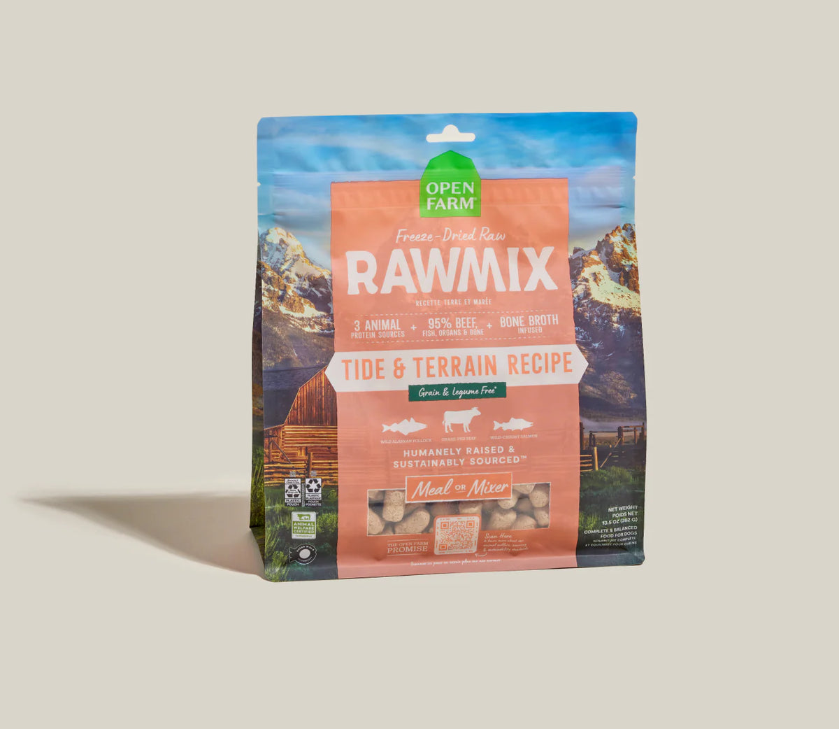 Open Farm Raw Mix Grain Free Tide & Terrain Freeze Dried Raw Recipe-13 ...